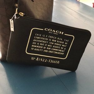 Coach | Bags | Coach Reversible Pvc Logo Tote | Poshmark